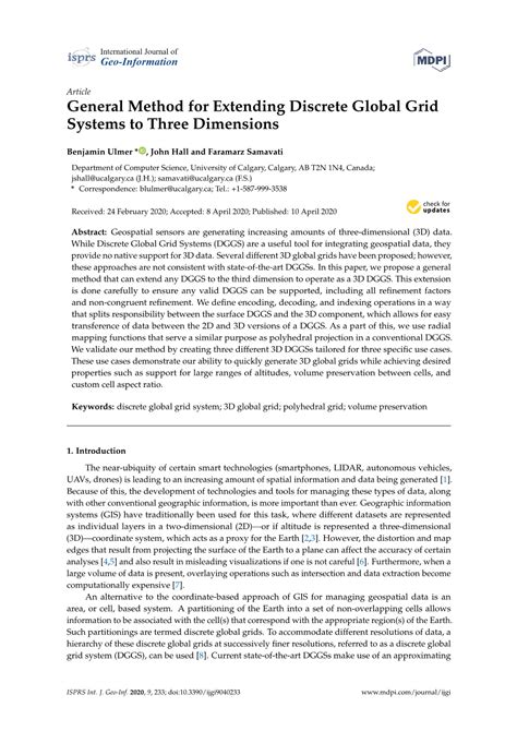 general method for extending discrete global grid systems to three