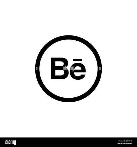 Behance Flat Style Icon Vector Design Single Behance Icon Social Media Icons Design Stock