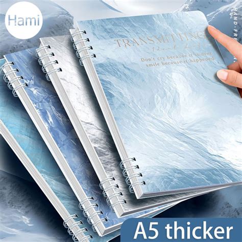 Hami 1pc A5 Spiral Notebook For High School Loose Leaf Aesthetic Notebook 60 Sheets Thick Paper