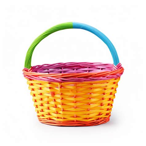 Premium Ai Image Bamboo Easter Basket
