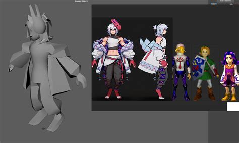 Making N Style Model WIP R Vtubers