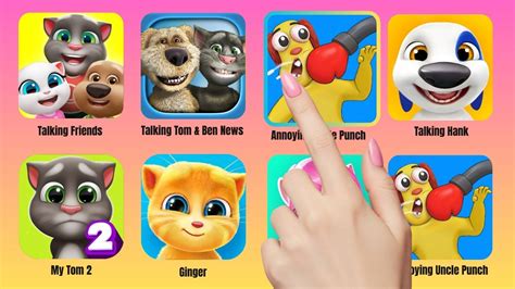 Tom Friends Talking Tom And Ben News Talking Ginger My Hank Match