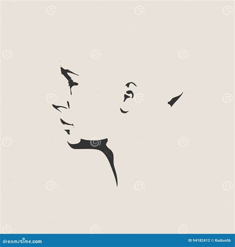 Portret Van Droevig En Gedeprimeerd Meisje Vector Illustratie Illustration Of Orpheus Element