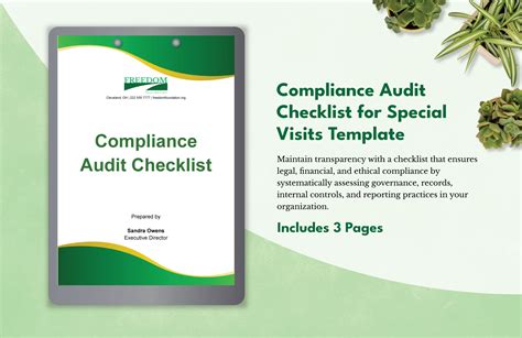Compliance Audit Checklist Template