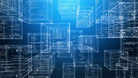 Holographic 3d Rendering Program Code Boxes วิดีโอสต็อก ปลอดค่า