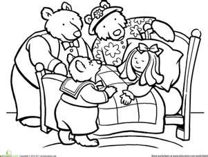 Goldilocks And The Three Bears Coloring Page At Getdrawings Free Download