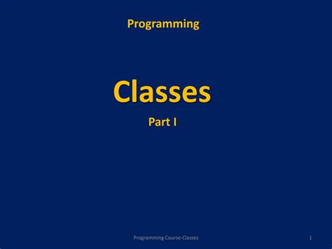 Solution Classes C Part I Studypool