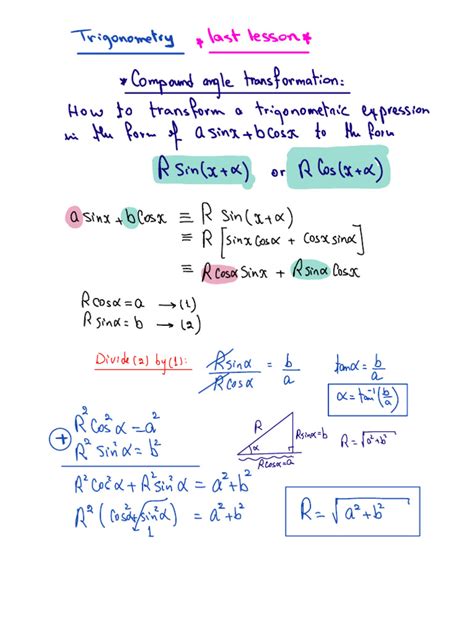 Lecture 13 Last Lesson In Trigonometry Pdf Special Functions