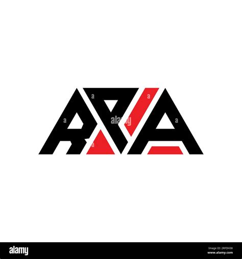 RPA Triangle Letter Logo Design With Triangle Shape RPA Triangle Logo Design Monogram RPA