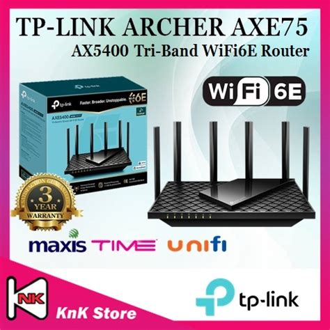 Tp Link Archer Axe Axe Wifi E Ghz Tri Band Wireless Wifi Onemesh Router Unifi Maxis