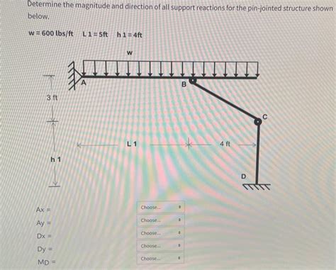 [solved] Determine The Magnitude And Direction Of All Supp