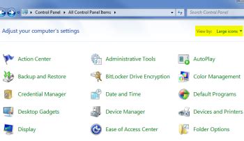 Restore The Classic Control Panel In Windows 7 PCWorld