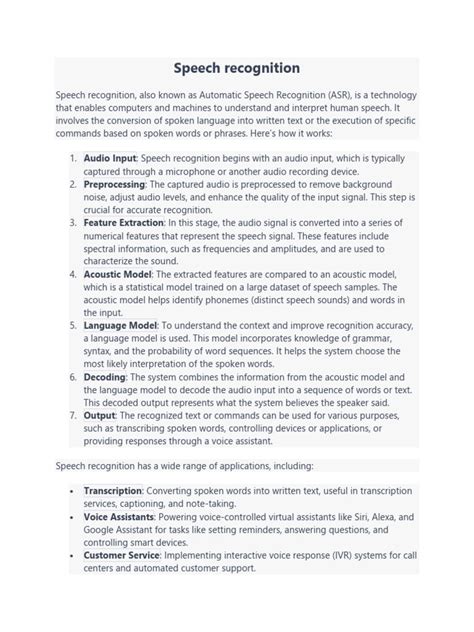 speech recognition download free pdf speech recognition deep learning