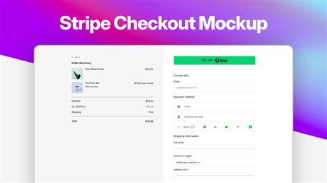 Stripe Payment Checkout Module Figma