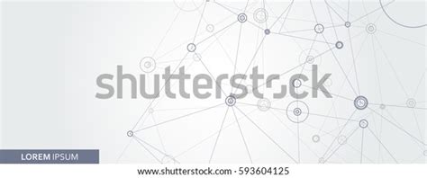 Abstract Connect Molecule Banner Science Structure Stock Vector Royalty Free 593604125