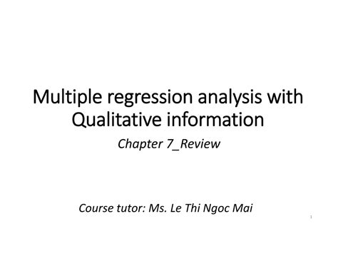 review 7 multiple regression analysis with qualitative information