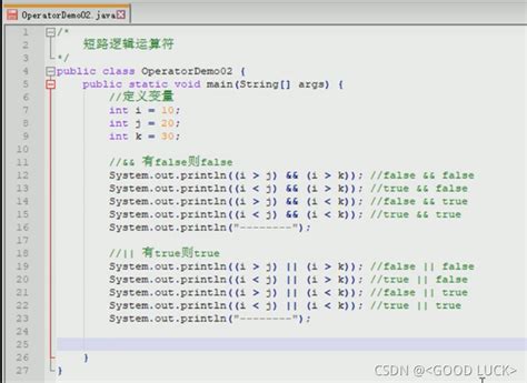 Java基础25 短路逻辑运算符java 运算符哪里短路 Csdn博客