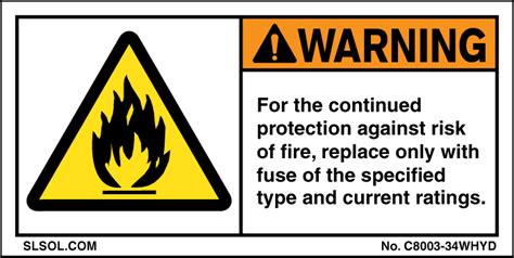 Ansi Warning Safety Labels