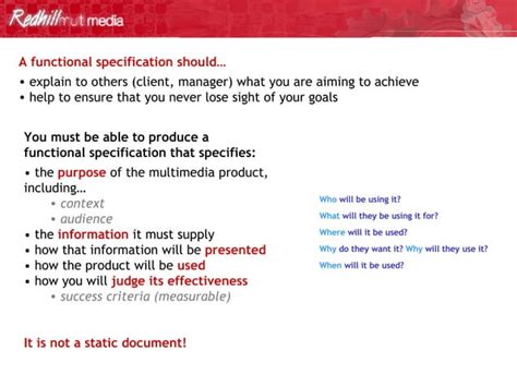 Functional Spec Ppt