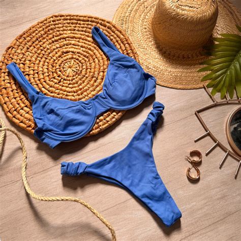 Biquíni Retrô Azul Steal Bikinis