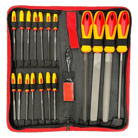 Starrett Sef 19 Engineers And Precision File Set 19 Piece In A Carry Case 02579 File Sets Hand
