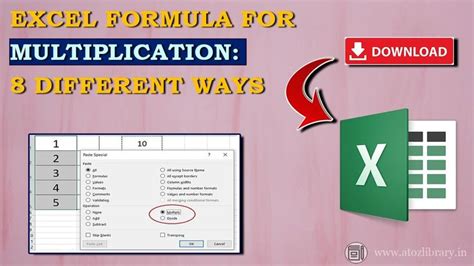 Excel Formula For Multiplication 8 Techniques For Multiplication In