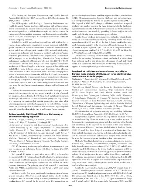 Pdf Estimating Daily Pm2 5 And Pm10 Over Italy Using An Ensemble Modeling Approach