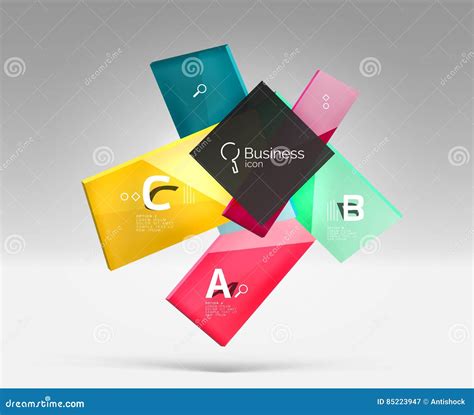 Vector 3d Geometric Abstract Background Template Stock Vector Illustration Of Abstract