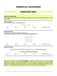 NUMERICAL REASONING PRACTICE TEST Numerical Reasoning Practice Test Pdf PDF PRO