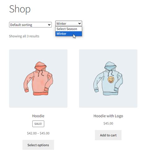 how to filter products by custom taxonomy in woocommerce