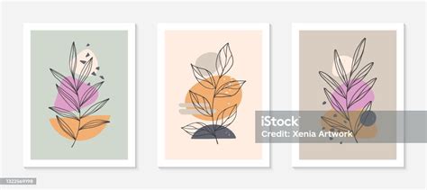 유기적인 다양한 모양과 단풍 라인 아트와 현대 추상 벡터 일러스트의 세트 0명에 대한 스톡 벡터 아트 및 기타 이미지 0명 개념 귀여운 Istock