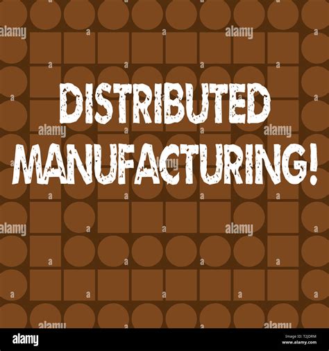 Word Writing Text Distributed Manufacturing Business Photo Showcasing Practiced By Enterprises