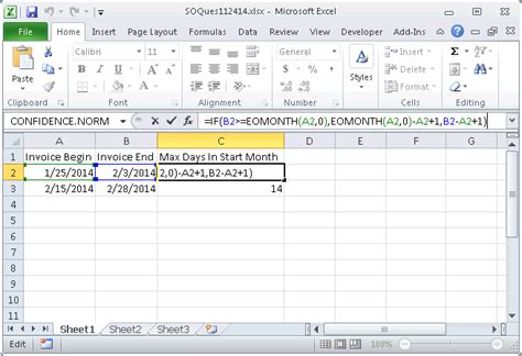Excel Find Date Difference Between Minimum And Maximum Date In Month