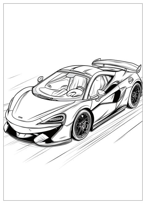 Mclaren Coloring Pages Unleash Your Inner Race Car Designer