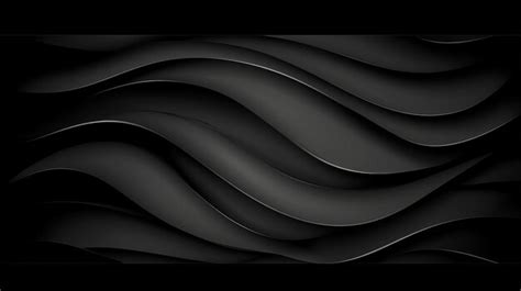 Premium Photo Elegant Abstract Black Wavy Background Texture Pattern With Flowing Waves And