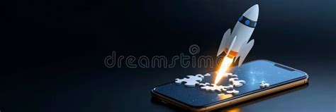 Agile Methodology Puzzle Piece Rocket Launch Agile Project Teamwork Innovation Success Mobile