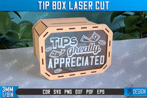 Tip Box Laser Cut Design Money Box Template Funny Quotes By Fly