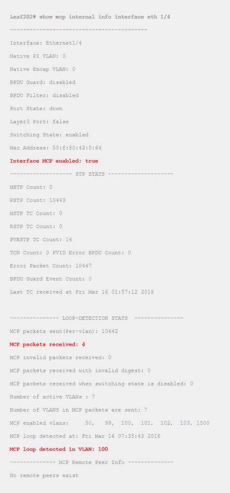 Usando Mcp Miscabling Protocol Para Aci Cisco Community