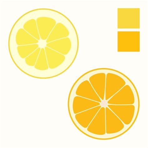 Lemon Orange Premium Vector