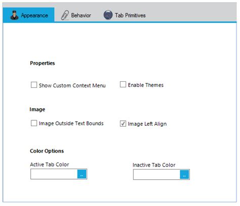 Appearance Settings In Windows Forms Tabcontrol Control Syncfusion®