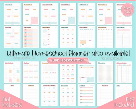 Free Assignment Tracker Printable For Students Colorful
