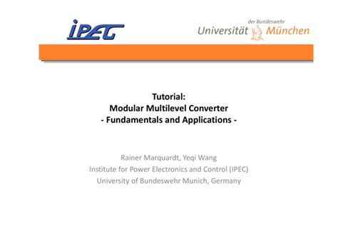 Tutorial Modular Multilevel Converter