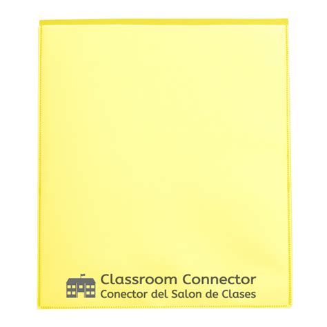 Classroom Connector Folders Yellow 25bx