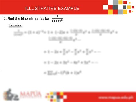 SOLUTION Lesson A Binomial Series And Differentiating Integrating Power Series Studypool