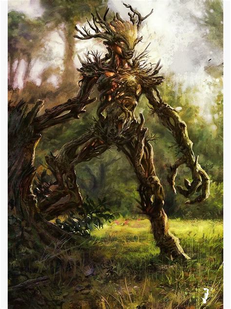 Skyrim Spriggan Fan Art Poster Poster By Ultimatecars Redbubble