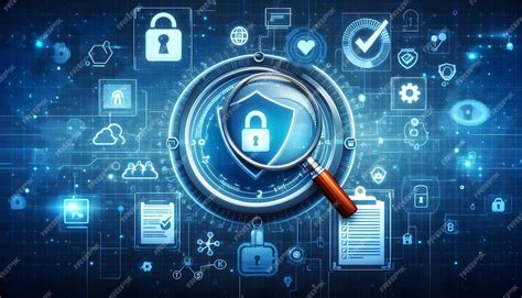 2d Vector As Security Audit Icon With A Checklist And Magnifying Glass Concept As Vector