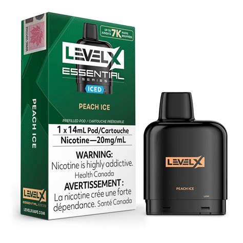 Peach Ice Level X Essential Flavour Beast Pods 7k Puffs Vapeloft
