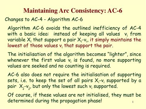 ppt maintaining arc consistency ac 6 powerpoint presentation free