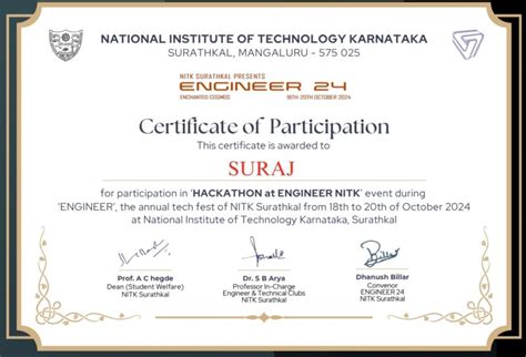 Hackathon Innovation Techcommunity Nitk Neverstoplearning Suraj Bm