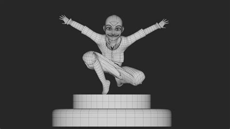 3d Model Aang Game Avatar Vr Ar Low Poly Cgtrader